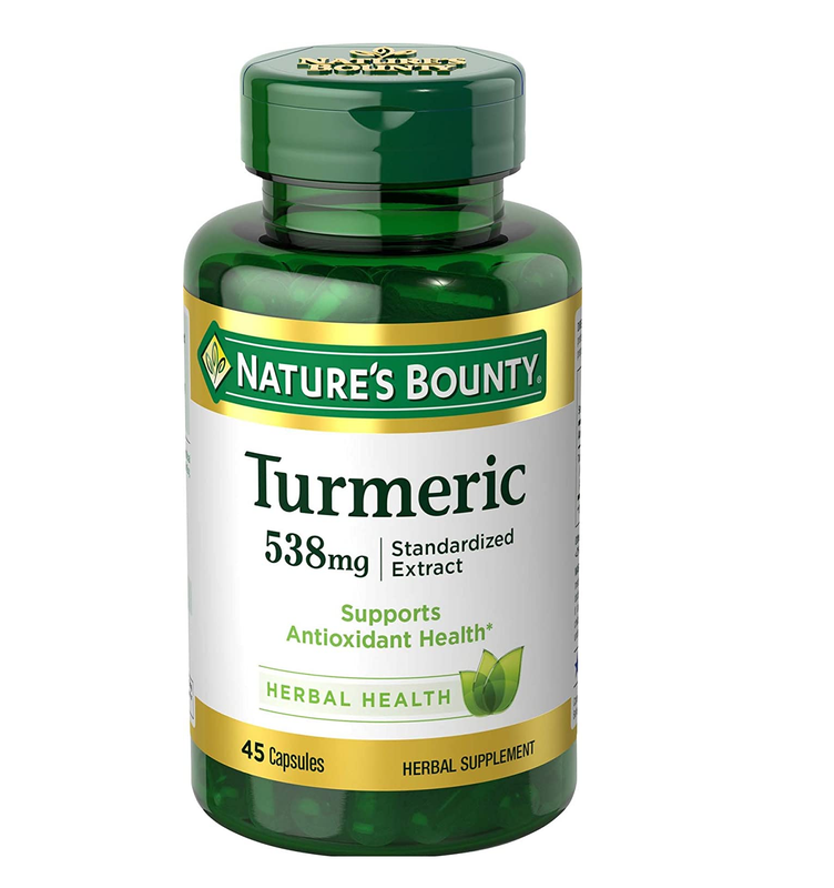 NATURE'S BOUNTY TURMERIC 538 MG 45 CAPSULES | Rosh Medical Company